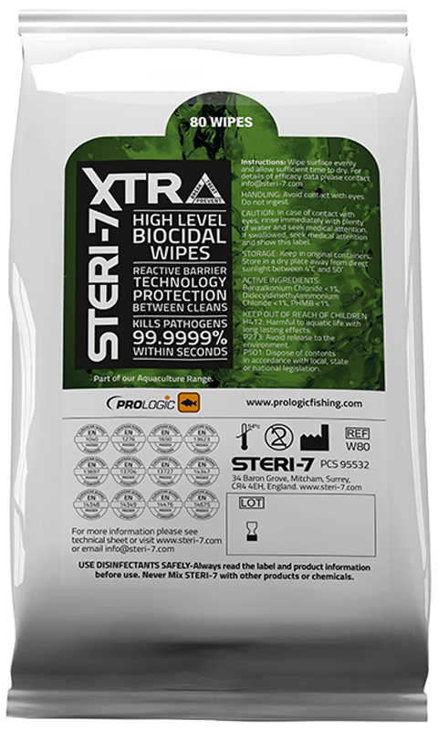 Средство Prologic Steri-7 Xtra High Level Biocidal Wipes 80 шт/уп ...