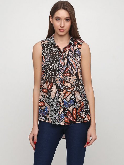 Блузка H&M 23-0369185-013 34 Коричневая (СА2000001444740) – в интернет-магазине ROZETKA | Купить ...