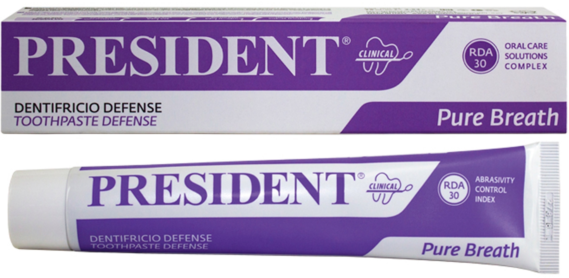 Зубна паста "Від неприємного запаху" PresiDENT Clinical Defence 75ml ...