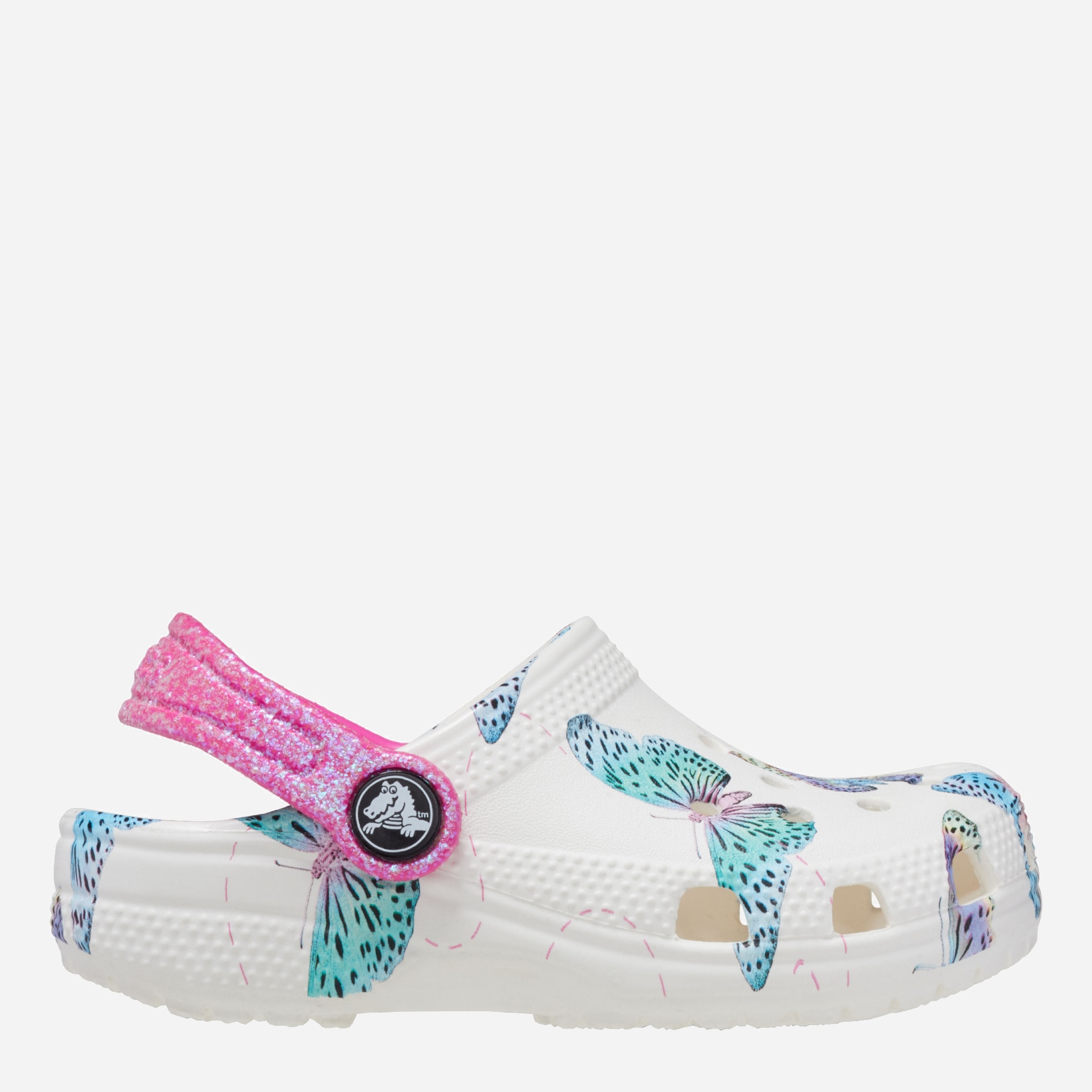 Кроксы детские Crocs Classic Butterfly Clog T 208300-94S-121 27 Whi ...
