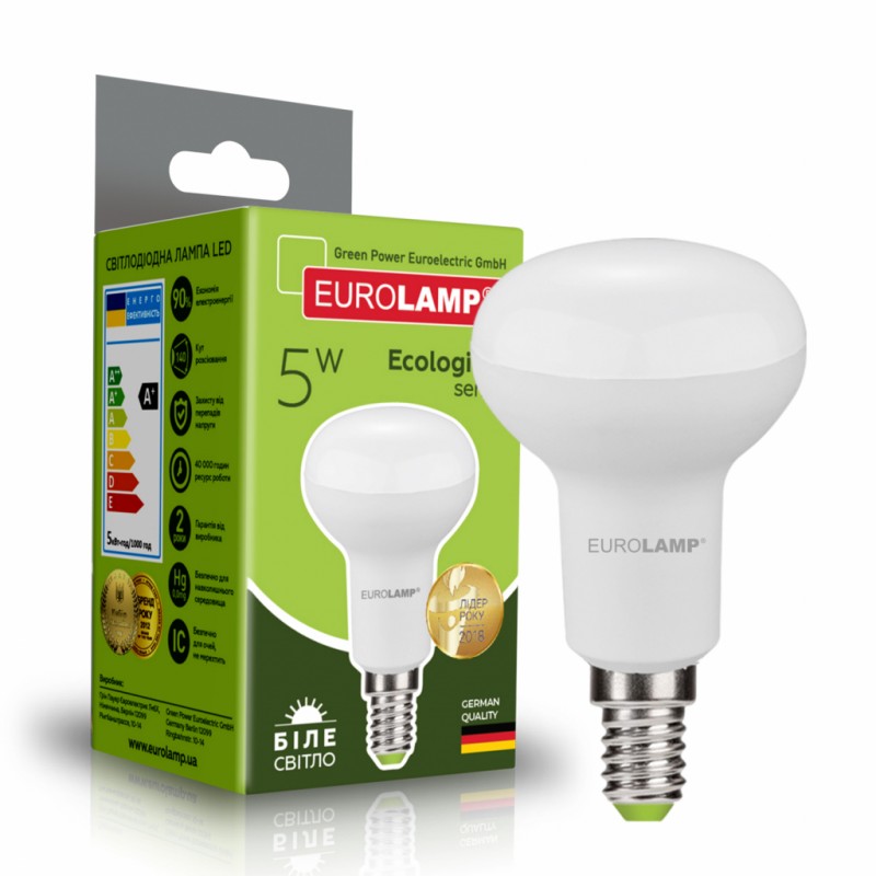 Лампочка Eurolamp LED R39 5W E14 4000K 220V (LED-R39-05144(P 65218 ...