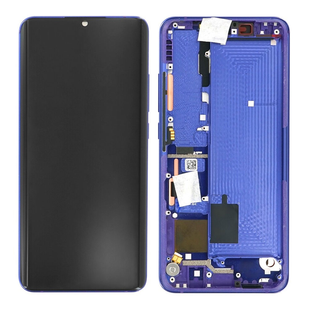 Дисплей для Xiaomi Mi Note 10 Pro с тачскрином и рамкой (Purple) (Orig ...