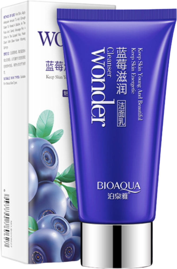 Пенка для умывания Bioaqua Wonder Cleanser с экстрактом черники 100 мл ...