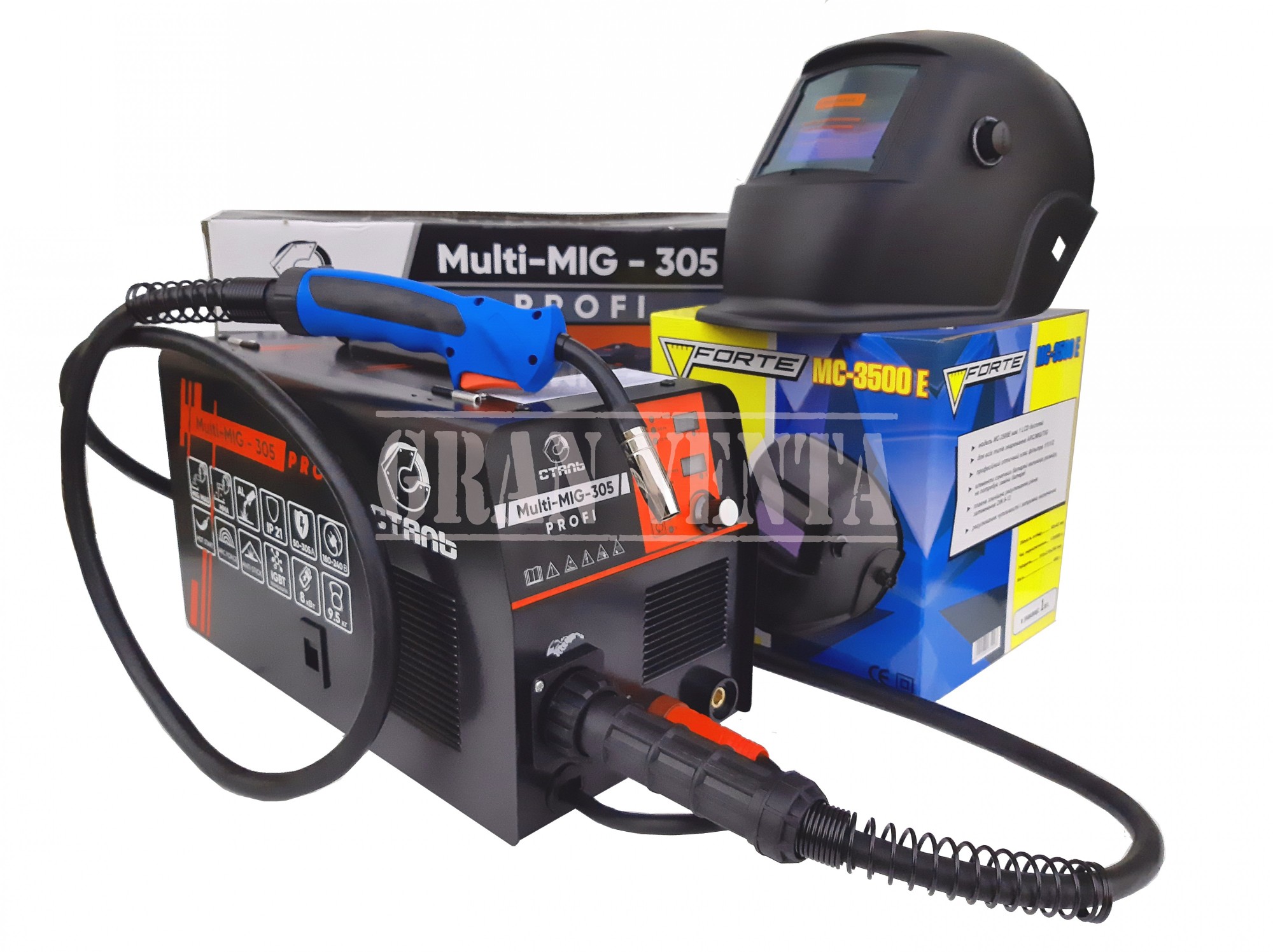 Інверторний зварювальний напівавтомат Сталь MULTI-MIG-305 PROFI з ...