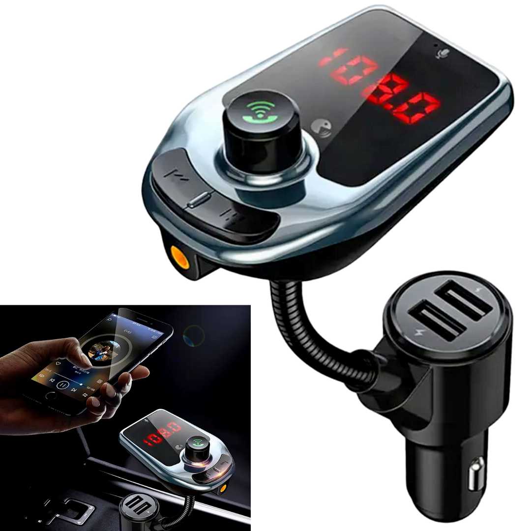 FM модулятор в машину в прикуриватель A30 BT, с Bluetooth и LCD-экраном ...
