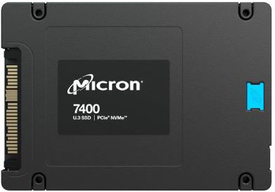 Micron 7400 PRO 3.84TB U.3 NVMe PCIe 4.0 3D NAND (TLC) (MTFDKCB3T8TDZ ...