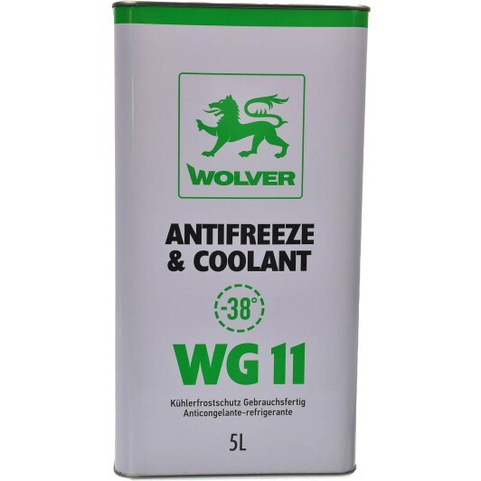 Антифриз готовый Wolver G11 Antifreeze & Coolant Green WG11 зеленый -38 ...