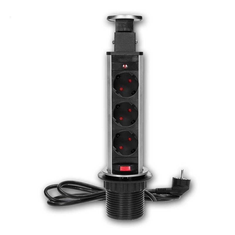 Вбудована розетка PopUp на 3 входи Настільна з подовжувачем – фото ...
