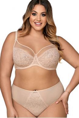 М'який бюстгальтер із ніжного тюля і мережива Ava 1396 Crystal бежевий 80G від продавця: ACCESO ...