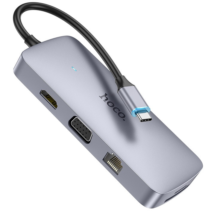 USB-hub хаб 10-in-1 Type-C to HDTV+PD+USB3.0+ USB2.0*2 +SD+TF+RJ45+VGA ...