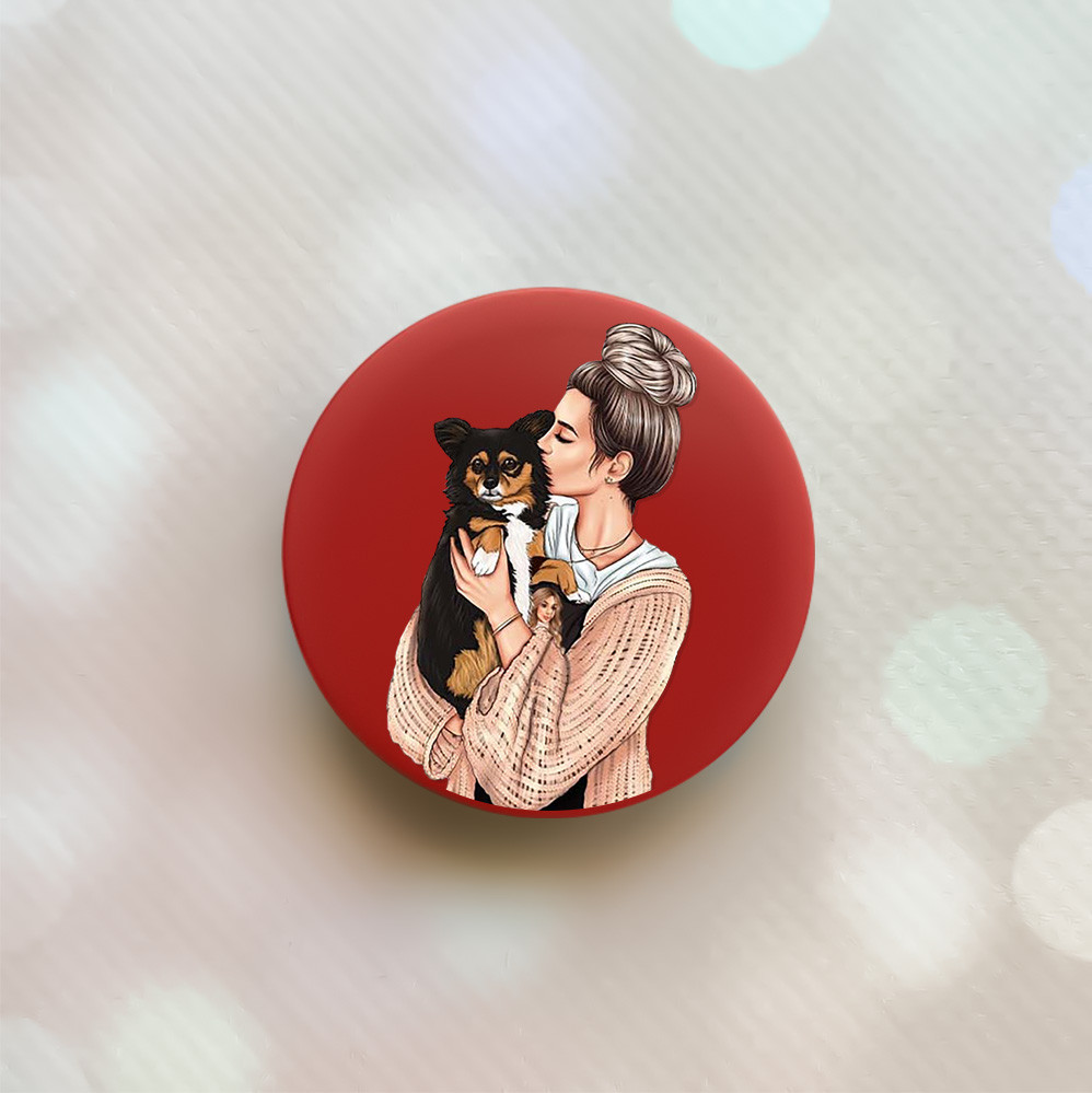 Тримач для смартфона / планшета попсокет Popsocket Червоний :: Дівчина ...
