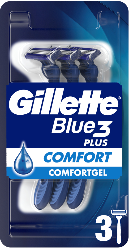 Одноразовые станки для бритья (Бритвы) мужские Gillette Blue3 Comfort 3 ...
