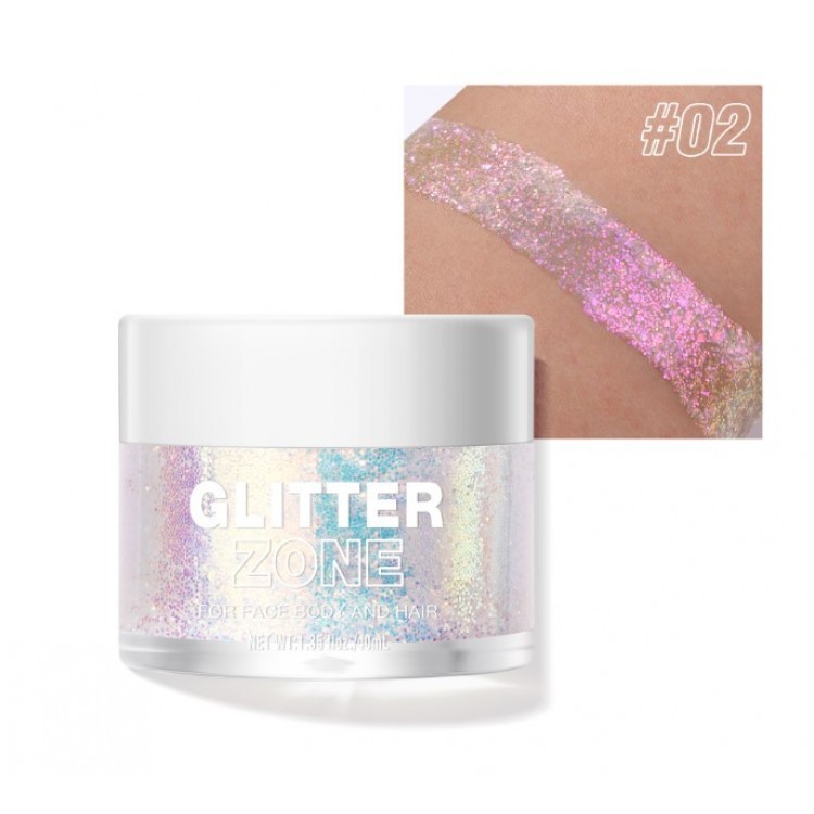 Глитер для лица, волос и тела глянцевый Langmanni Glitter Zone, жидкий ...
