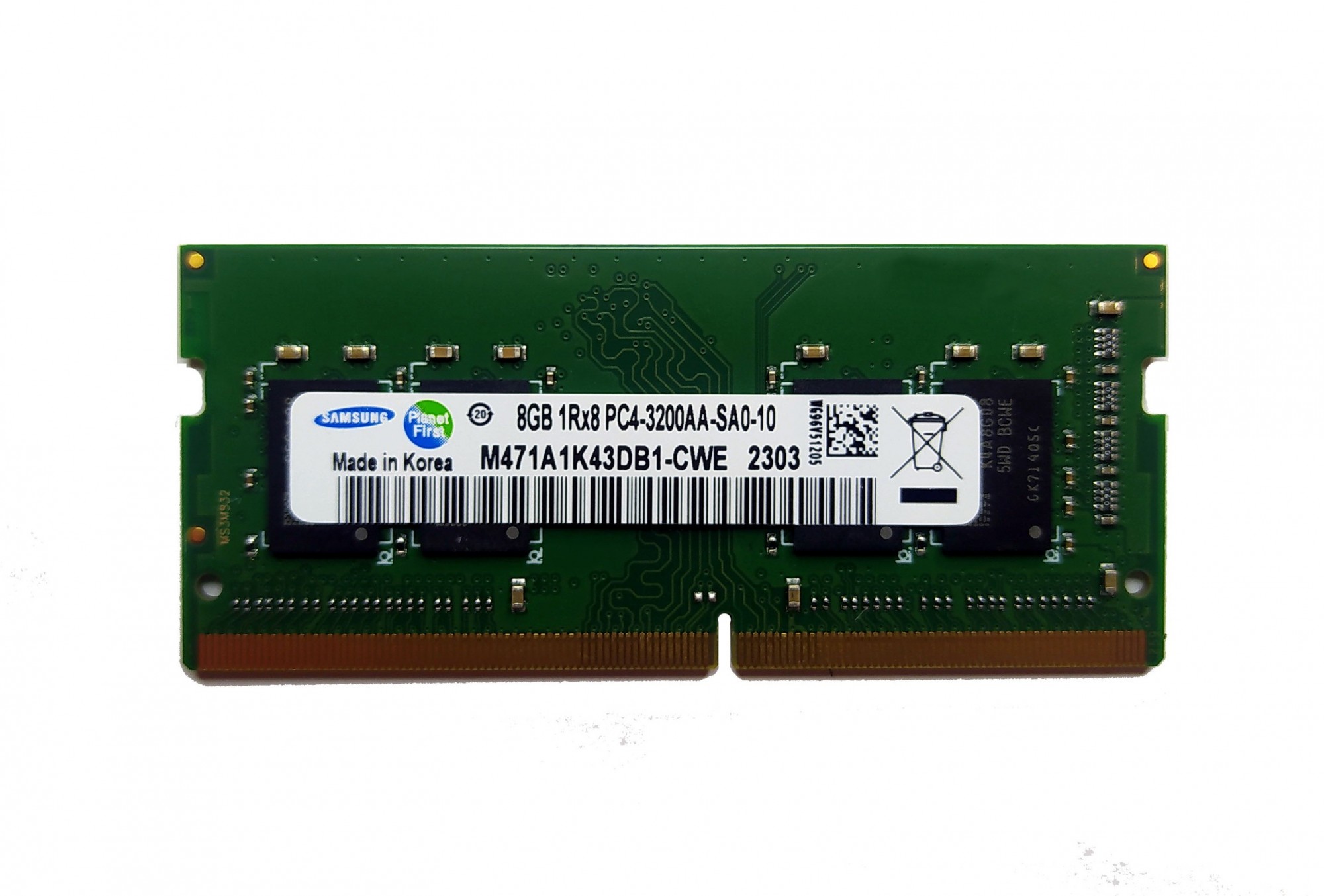 Память для ноутбука Samsung SO-DIMM DDR4 8GB 3200MHz (M471A1K43DB1-CWE ...