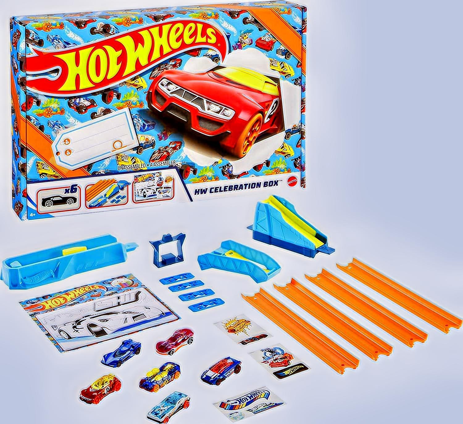 Игровой набор трек подарочный Hot Wheels Celebration Box Complete ...