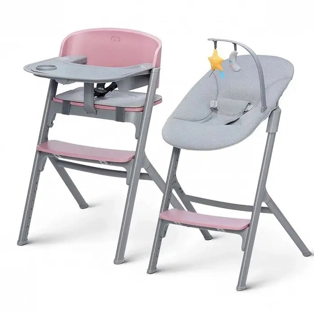 Стульчик для кормления с шезлонгом Kinderkraft Livy Calmee Aster Pink ...