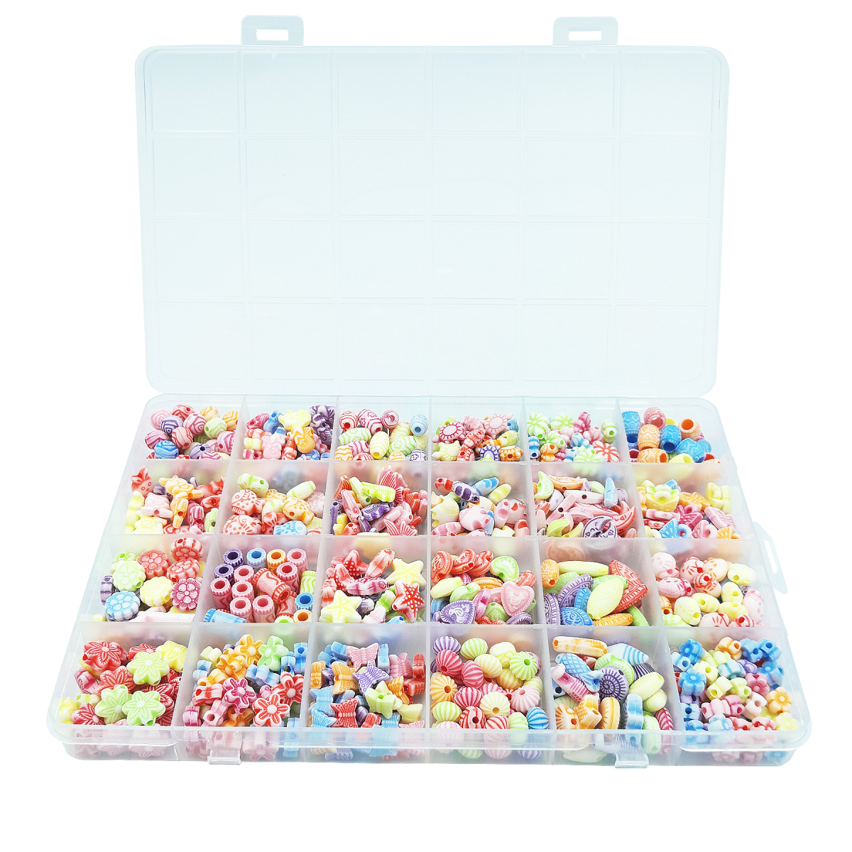 Детский набор бусин для творчества DIY Beads Set 450 предметов в кейсе ...