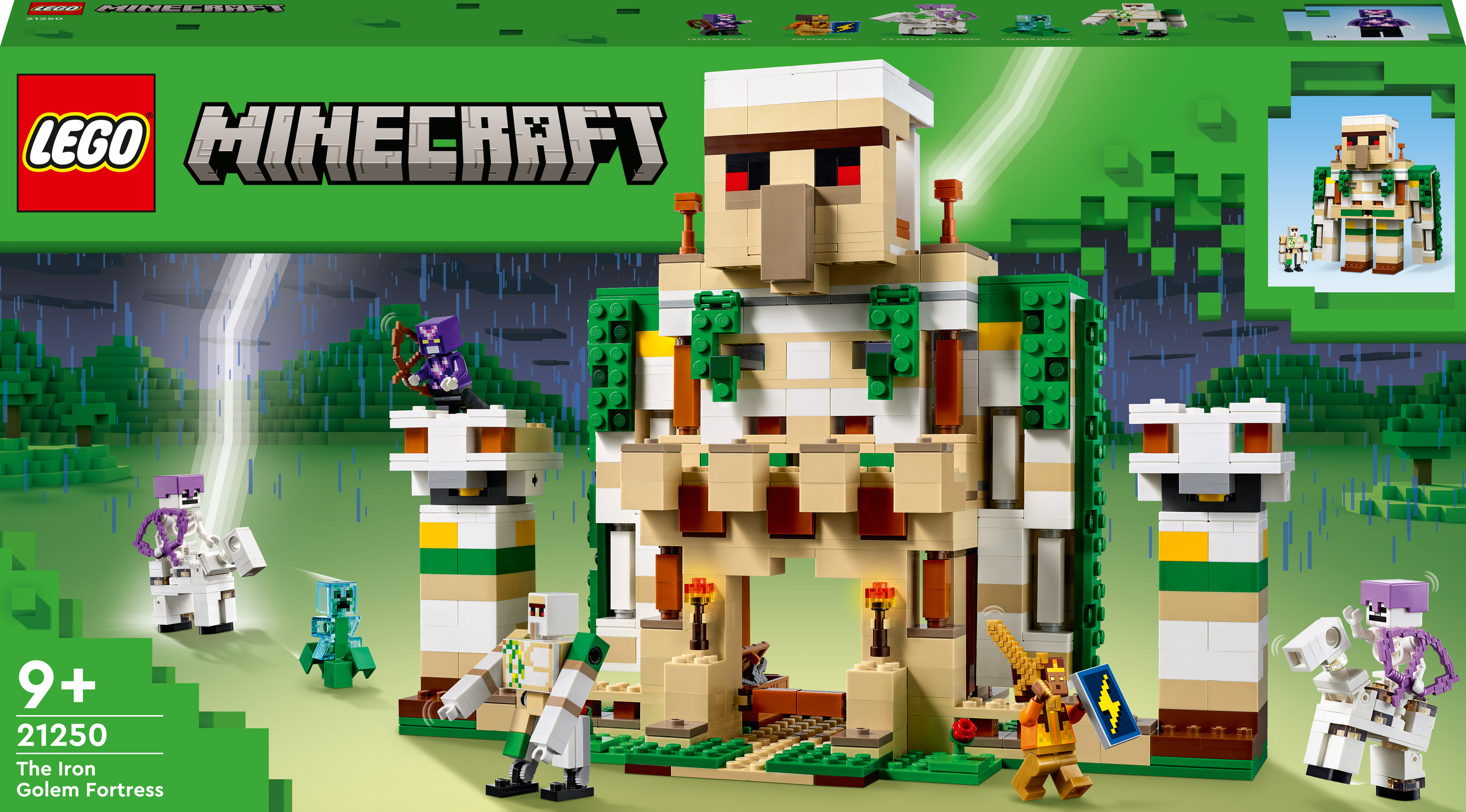 Конструктор LEGO Minecraft Фортеця «Залізний голем» 868 деталей (21250 ...
