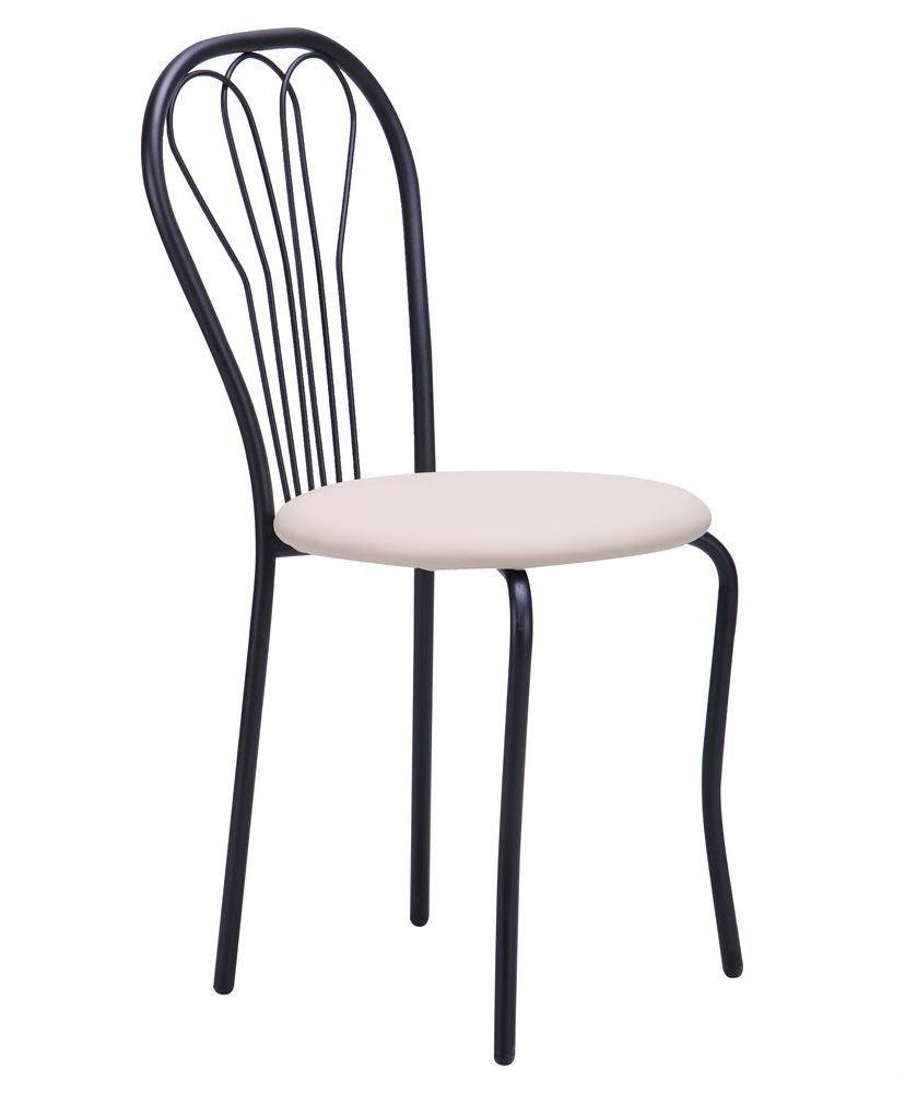 Банкетный металлический стул Ванесса черный Неаполь 17 AMF со спинкой и ...