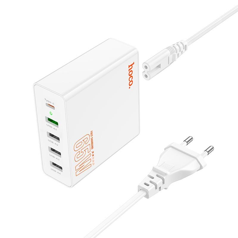 Сетевое зарядное устройство 5 выходов 65W HOCO Vision five-port charger ...