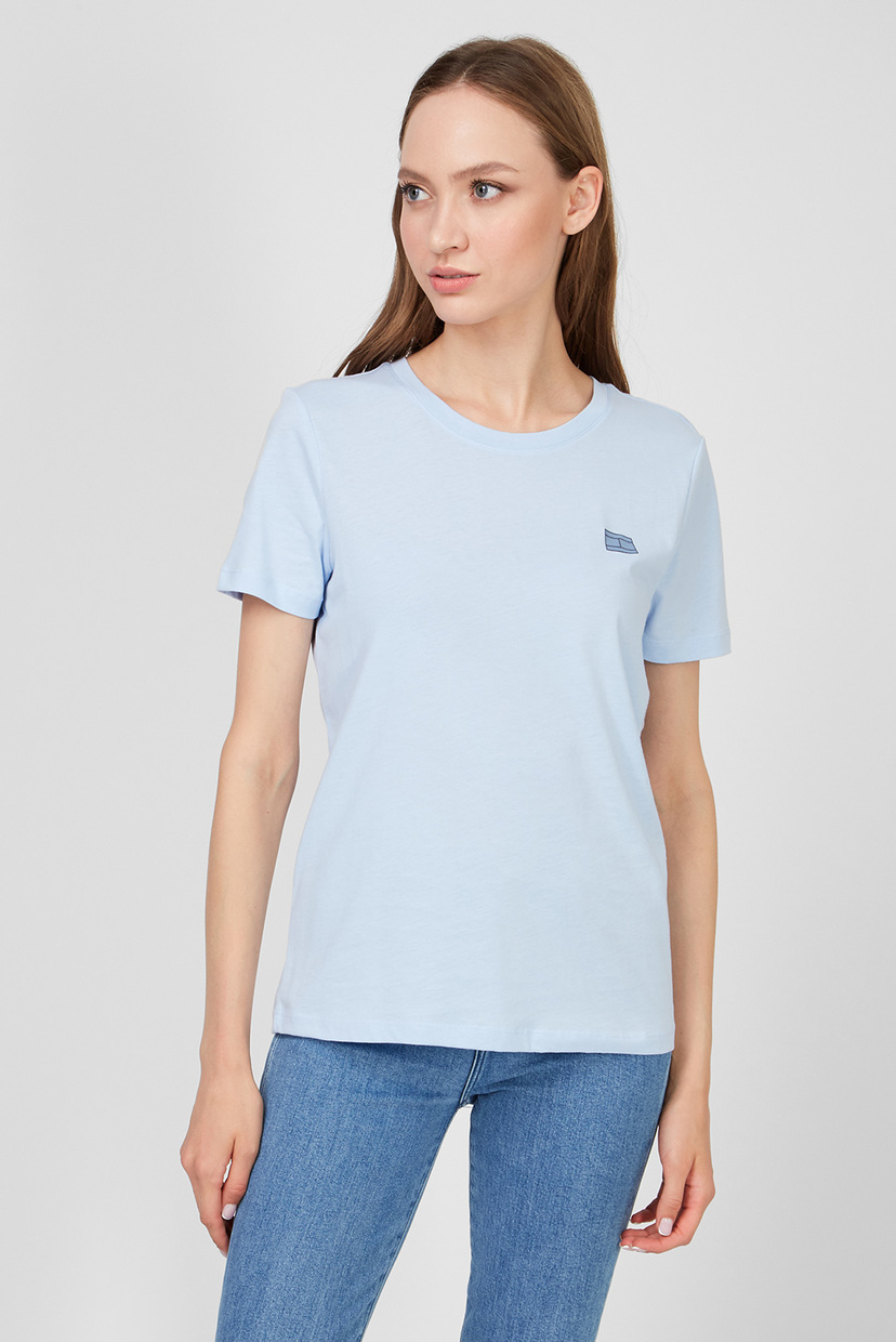 Женская голубая футболка CINDY REGULAR Tommy Hilfiger XS WW0WW28337 от ...