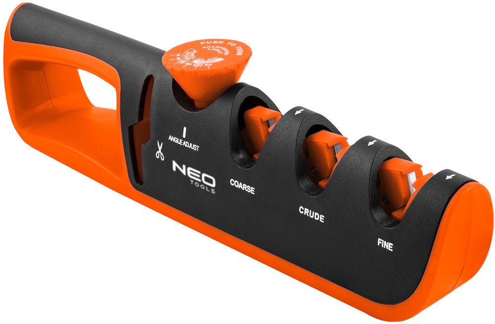 Точилка для ножей и ножниц NEO Tools с регулировкой угла заточки, 3 ...