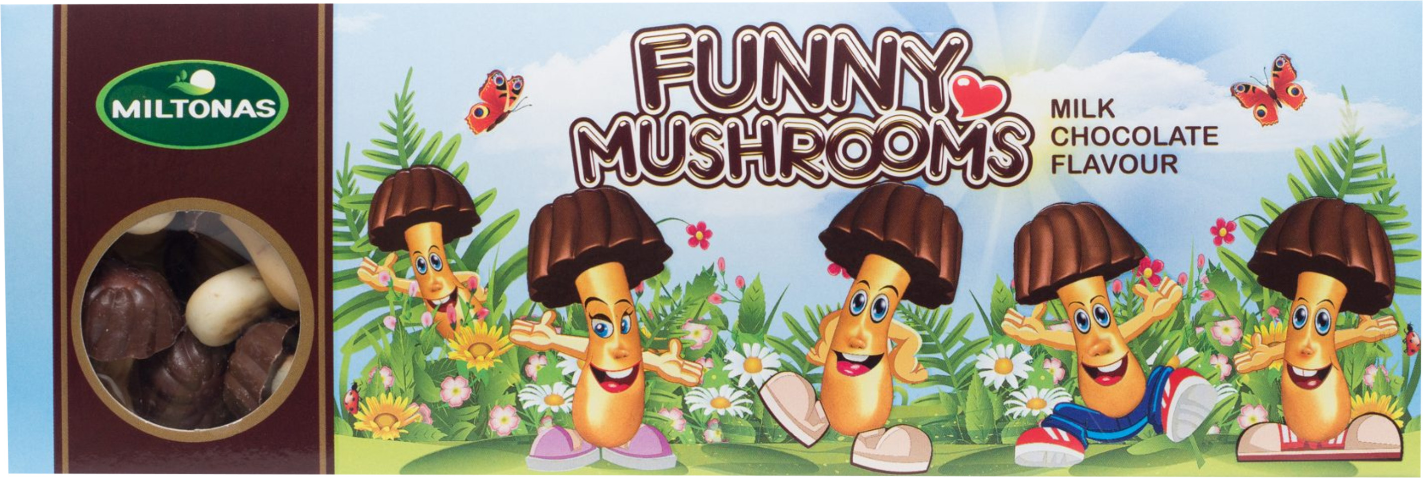 Печенье Miltonas Funny Mushrooms Шоколадные грибочки 150 г ...