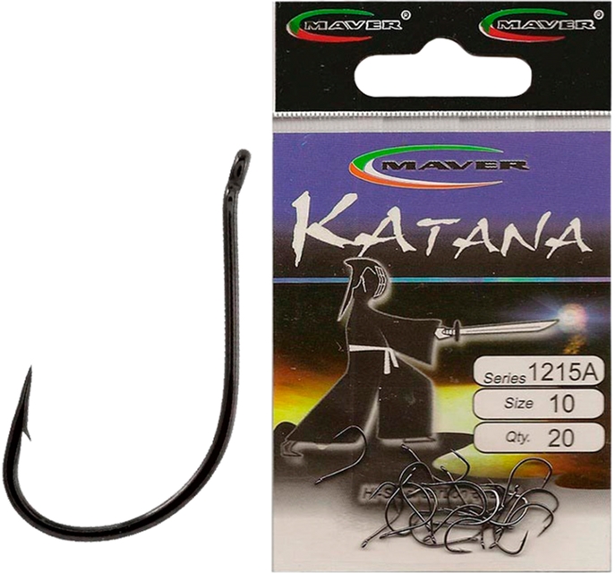 Крючок Maver Katana 1215A №16 20 шт (13000760) – фото, отзывы, характеристики в интернет ...