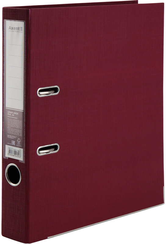 Папка-реєстратор Axent Prestige+ А4 50 мм Арковий Бордова (1721-05C-A) – фото, відгуки ...