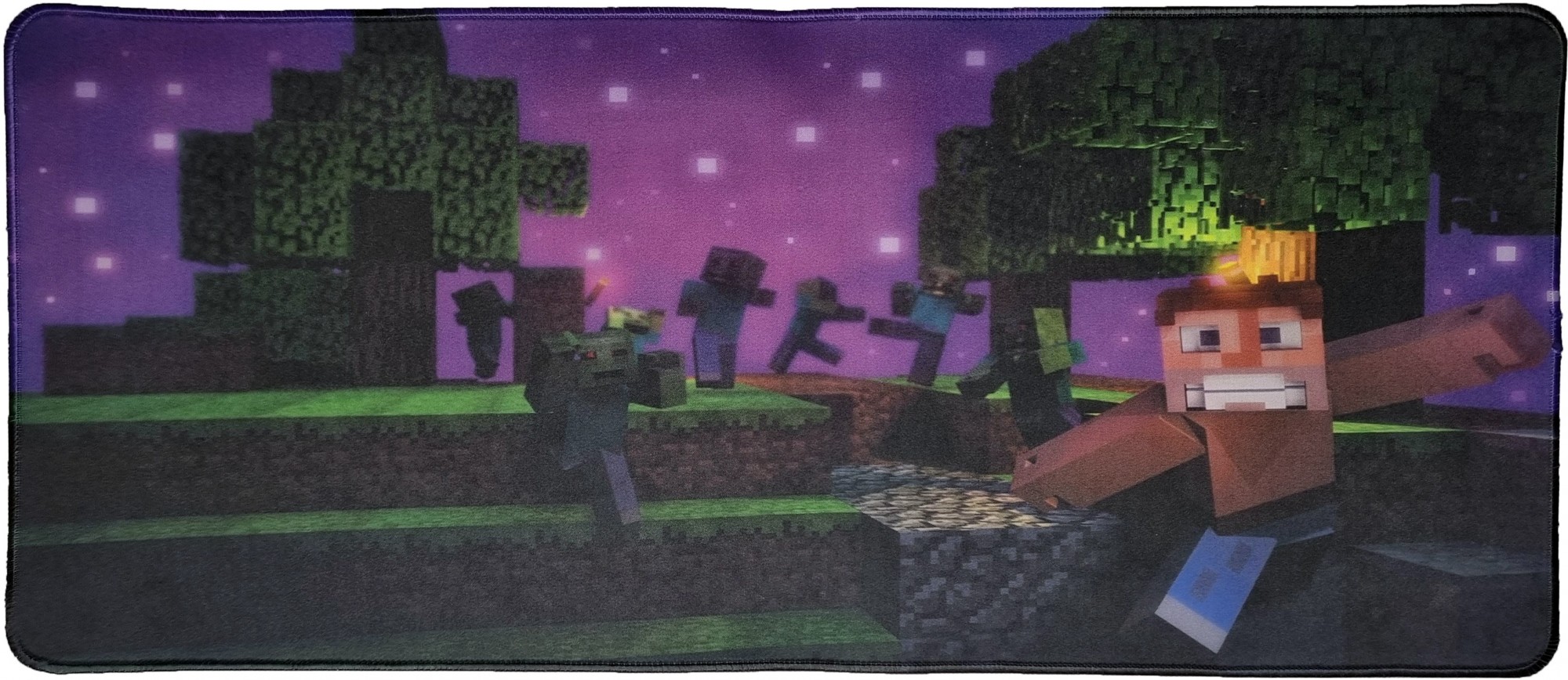 Игровая поверхность Minecraft Night Forest 400*900 3мм – фото, отзывы ...