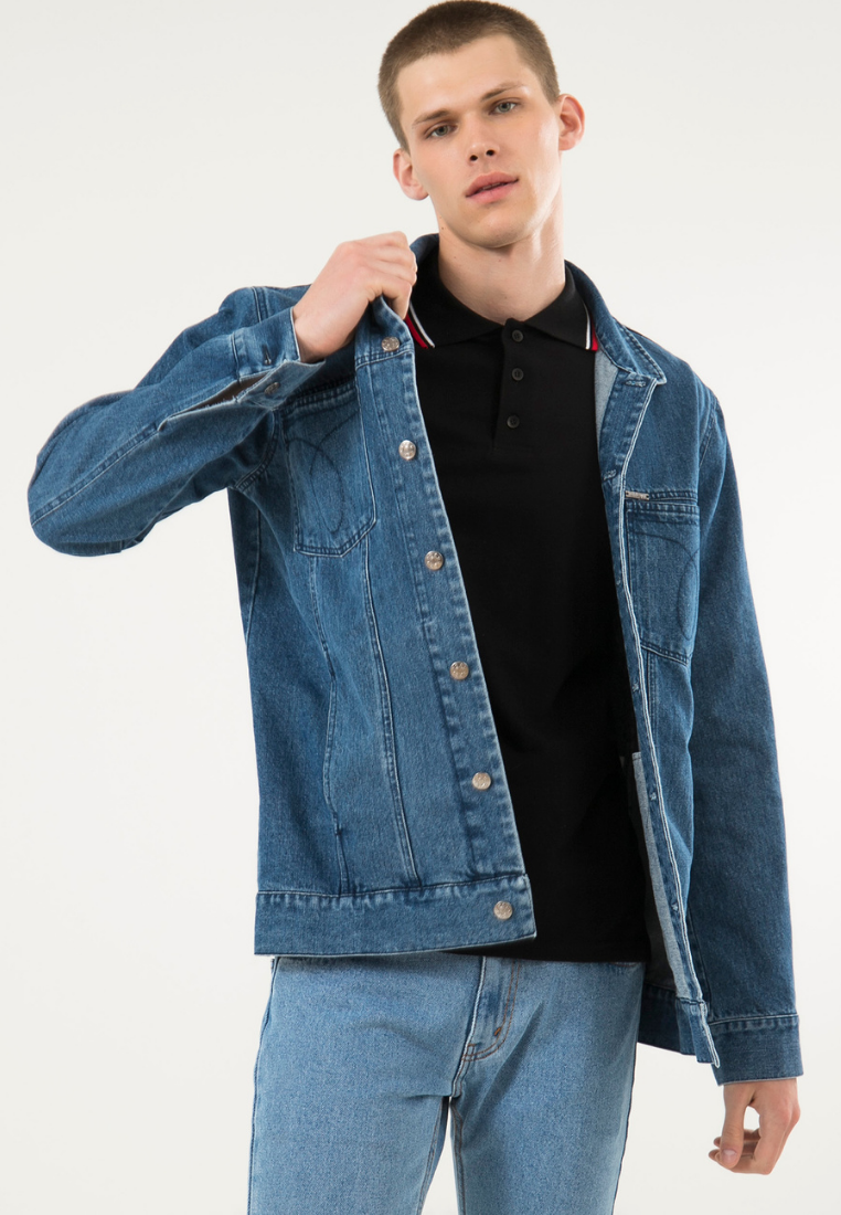 Джинсовая куртка мужская летняя Dasti Denim синий джинс XS Синий ...