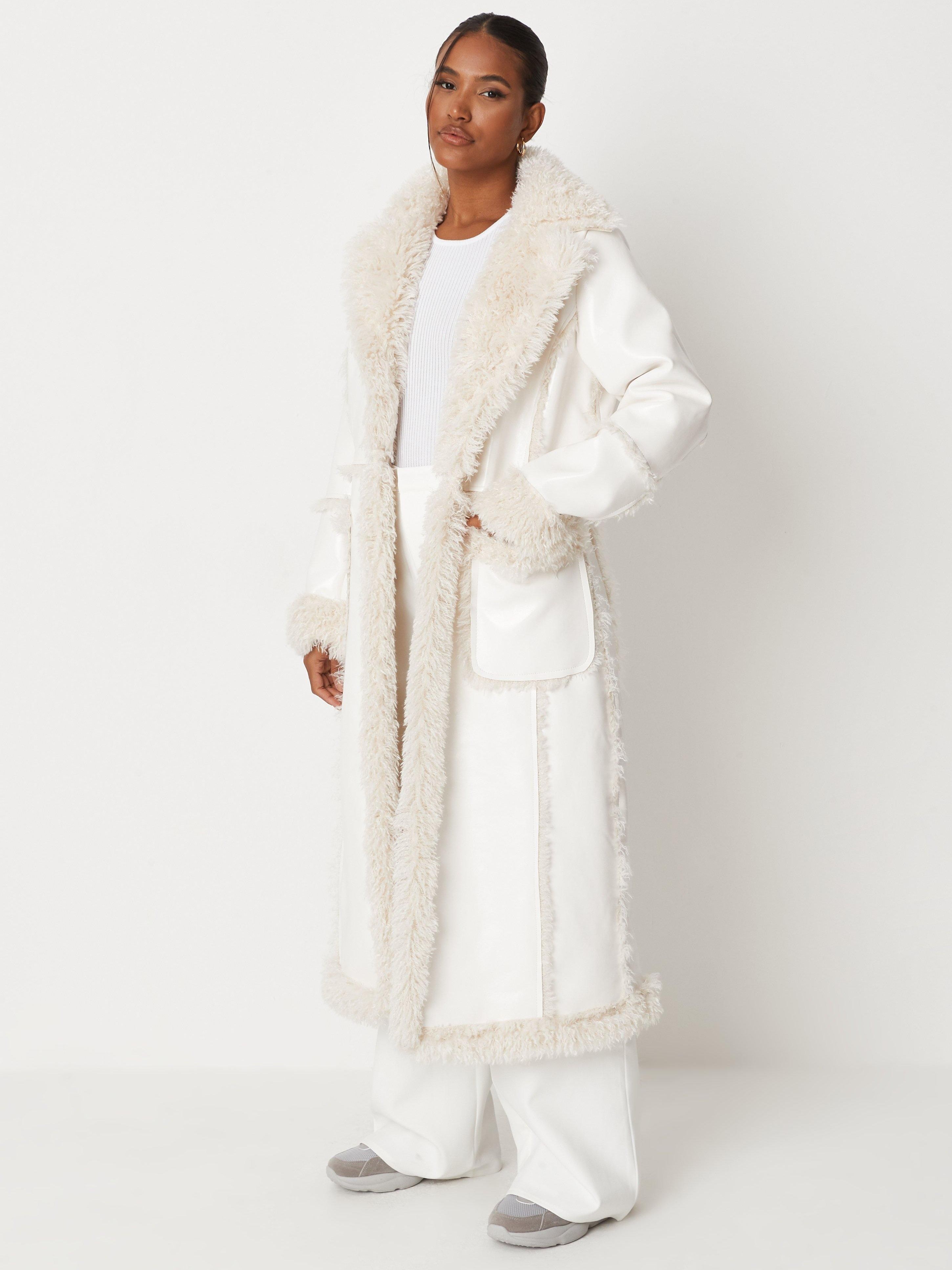Дубленка Missguided CL114516 38 Белая (DN5059384152466) – в интернет ...