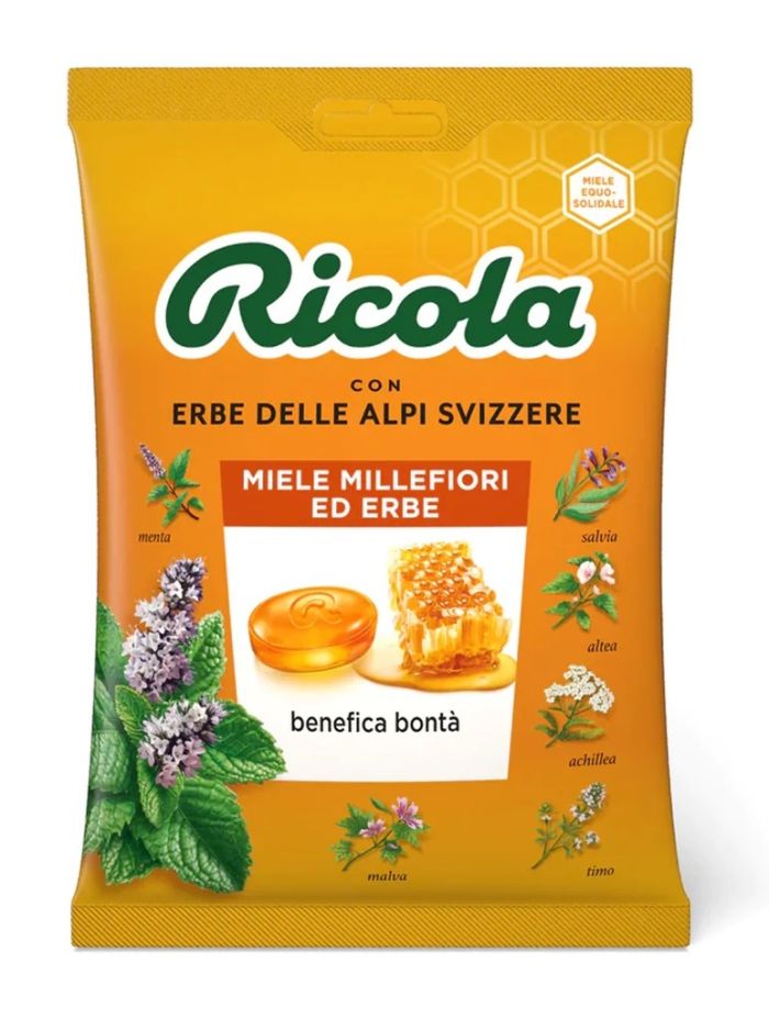 Леденцы со швейцарскими горными травами Ricola Miele Millefiori ed erbe ...