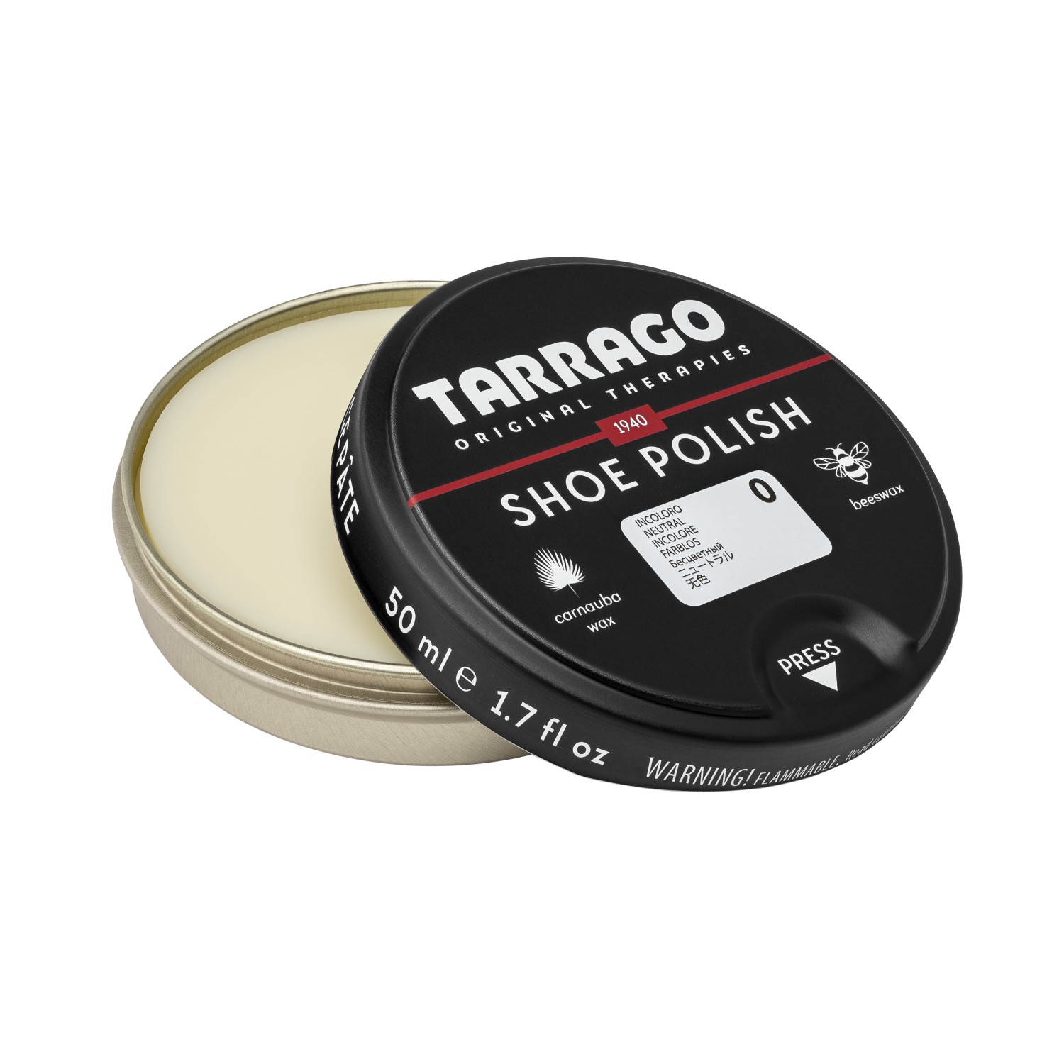 Крем-паста для обуви бесцветная Tarrago Shoe Polish, 50 мл (57149758 ...