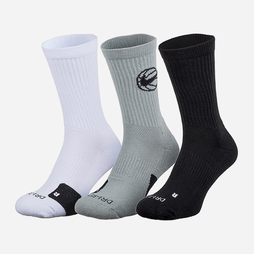 Набор носков Nike U Nk Ed Crew Bball 3Pr 144 DA2123-902 S (34-38) 3 ...
