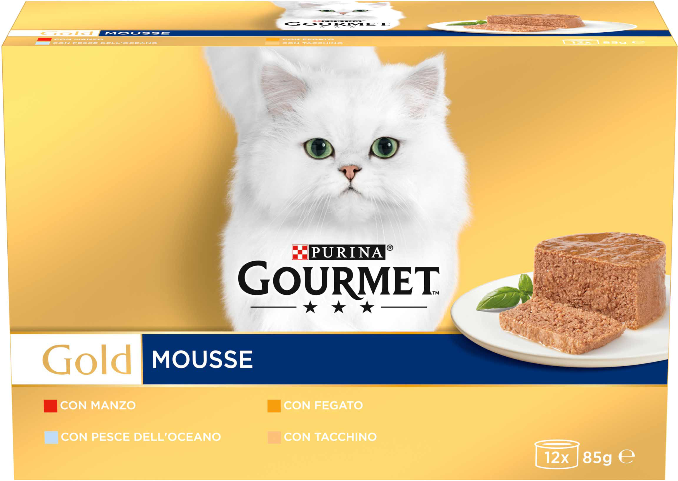 Мультипак упаковка влажного корма для взрослых кошек Purina Gourmet ...