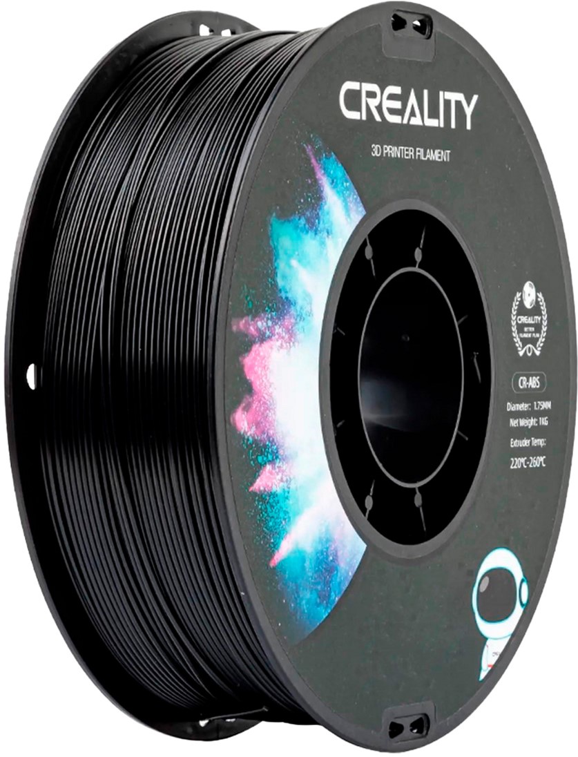 ABS-пластик Creality Filament для 3D принтера 1.75 мм 1 кг Черный ...