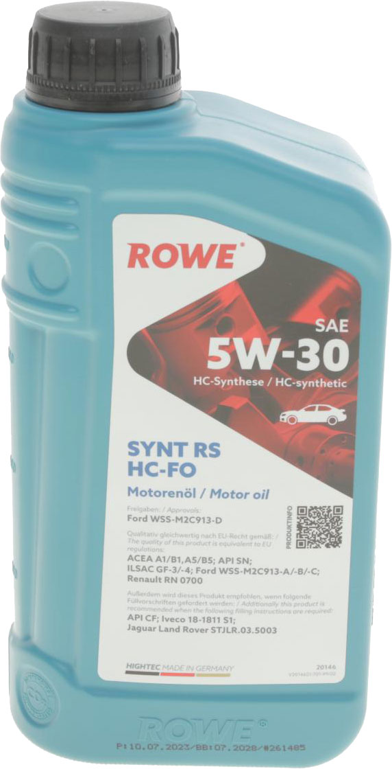 Моторное масло ROWE 5W-30 Hightec Synt RS HC-FO 1 л (20146-0010-99 ...