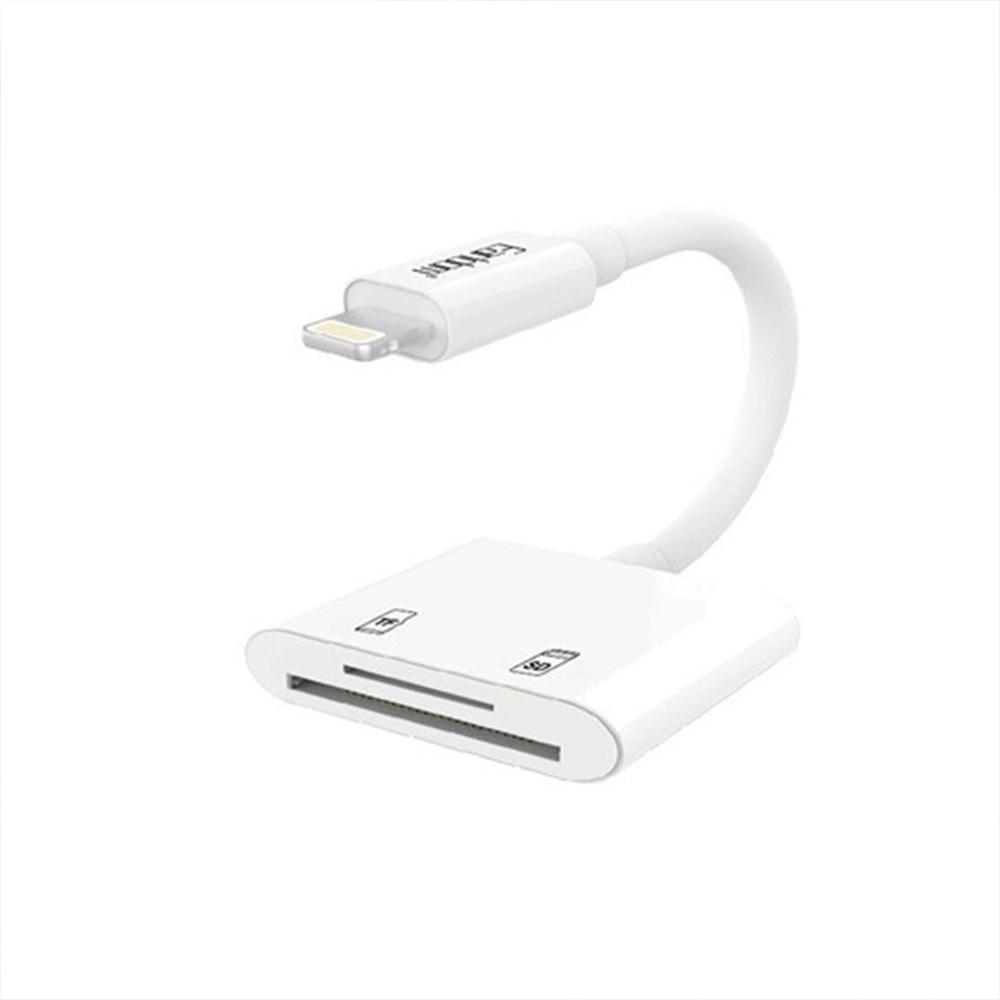 Переходник Card reader EARLDOM ET-OT47 Lightning-SD+ micro SD Белый ...