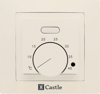 Терморегулятор для теплого пола Castle AC308H механический под рамку ...