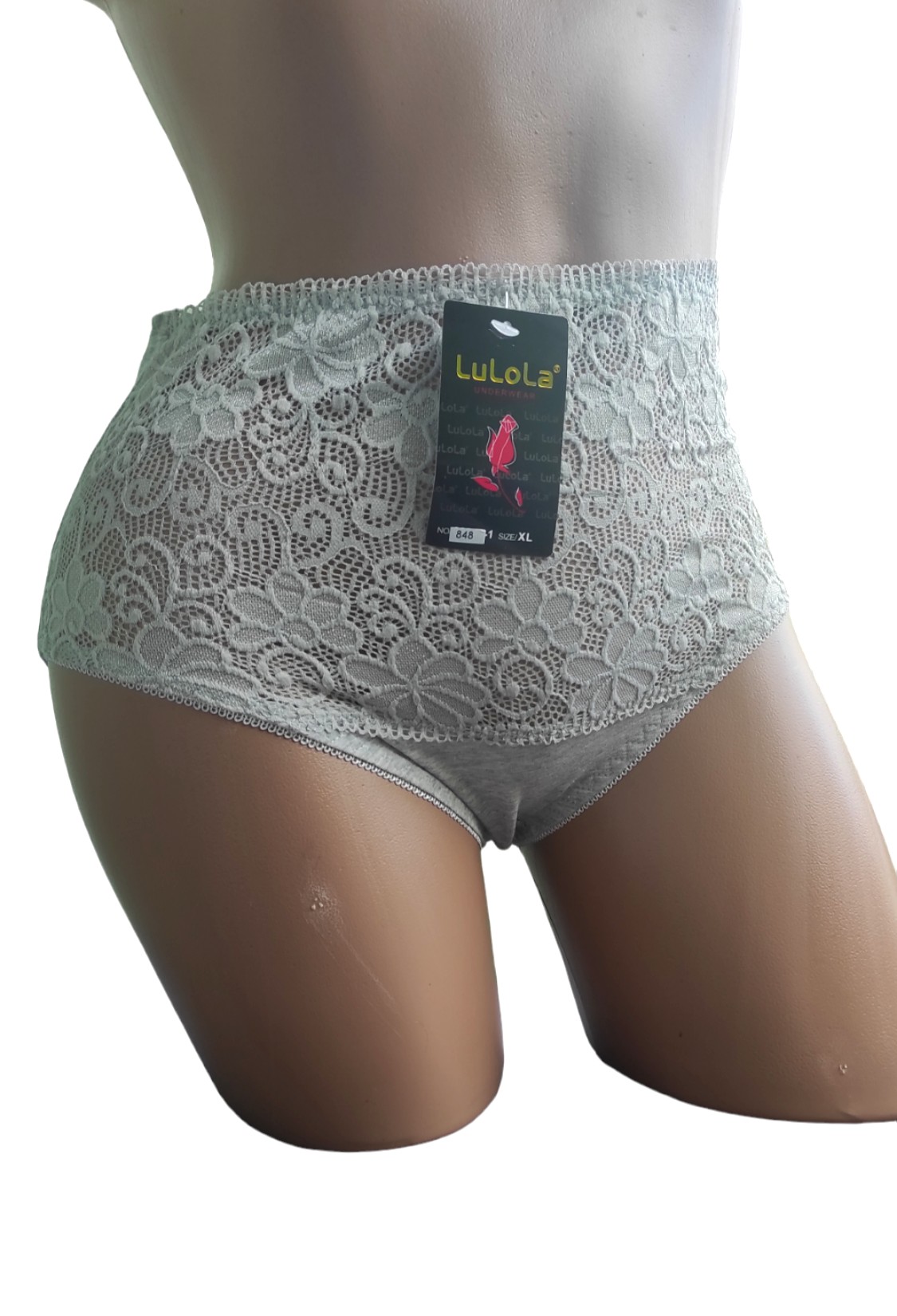 Трусики LuLoLa високі з мереживом XL сірі (848) от продавца: LineS – в интернет-магазине ROZETKA ...