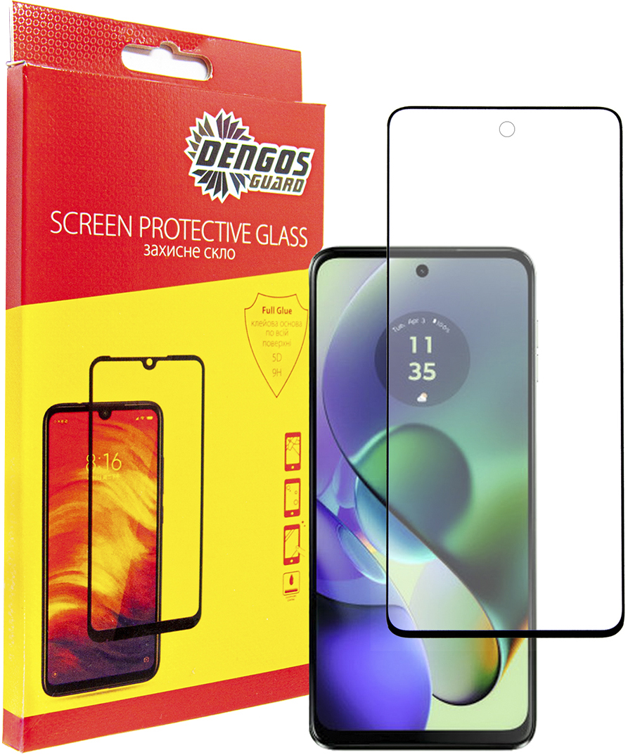 Защитное стекло DENGOS для Motorola G54 Black (TGFG-326) – фото, отзывы ...