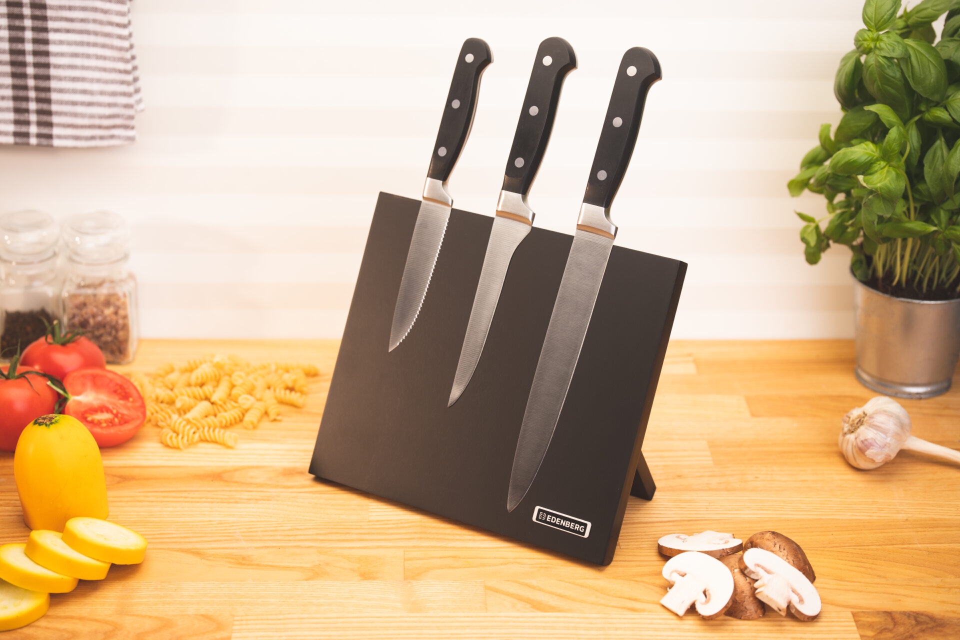 Магнітна підставка для ножів Edenberg 24x11 8x21 8см фото відгуки характеристики в інтернет