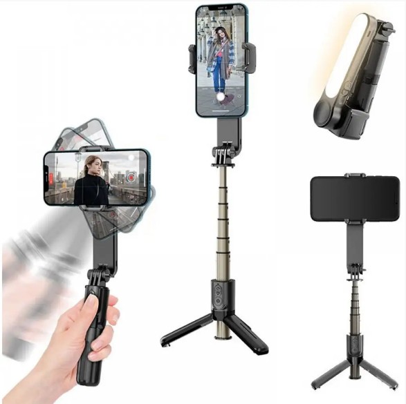 Стедикам стабилизатор Gimbal L09 с LED лампой и Bluetooth кнопкой ...