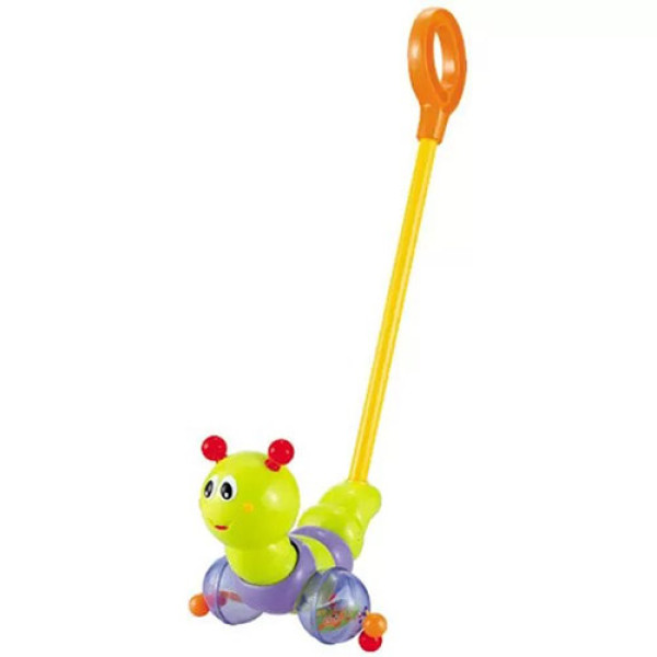 Детская каталка на палочке Huile toys 686/9147 C Гусеница (686/9147-RT ...