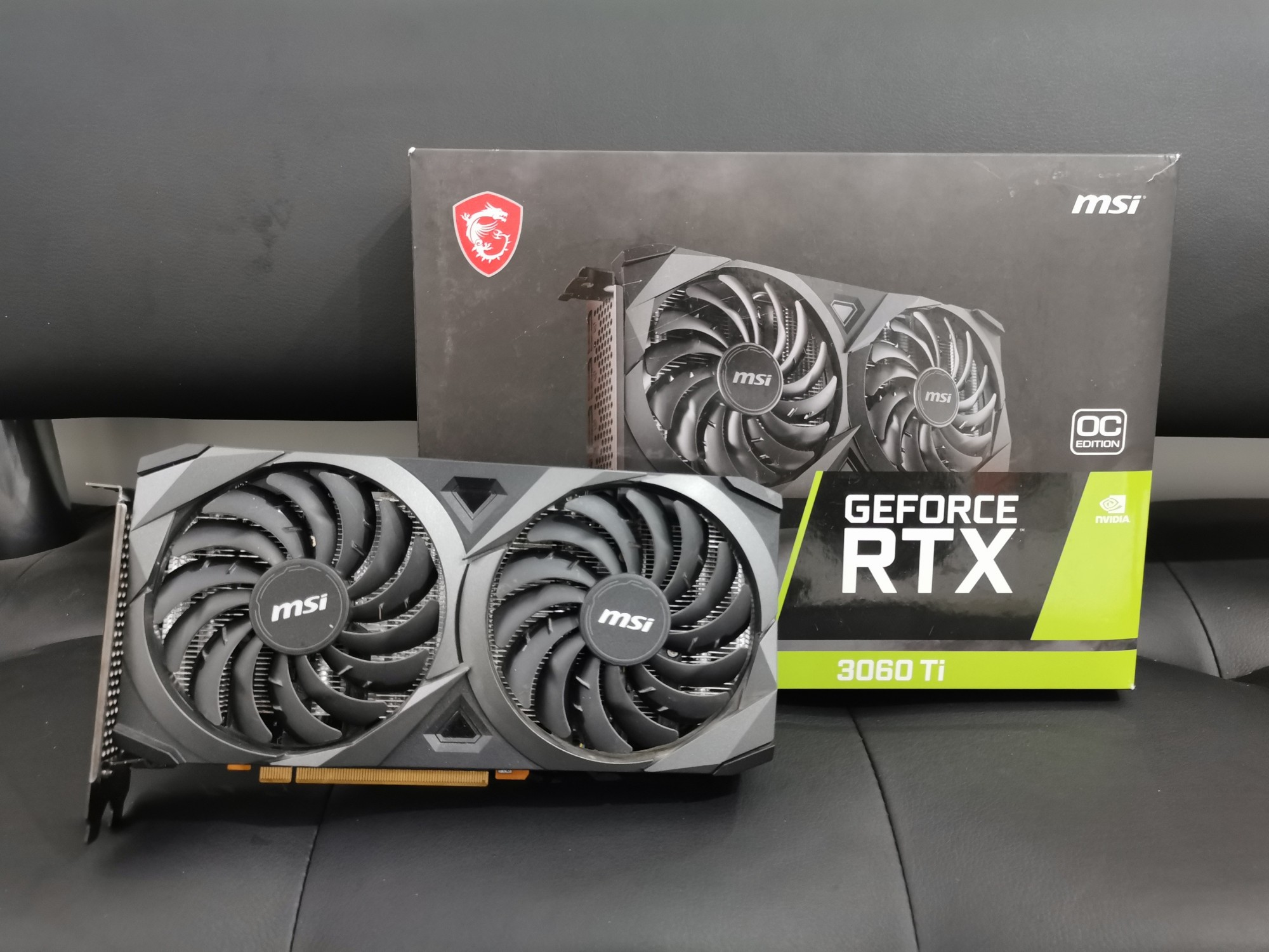 Видеокарта rtx 3060ti 8gb Samsung Msi Ventus 2x gddr6 (256bit) PCI-E 4. ...