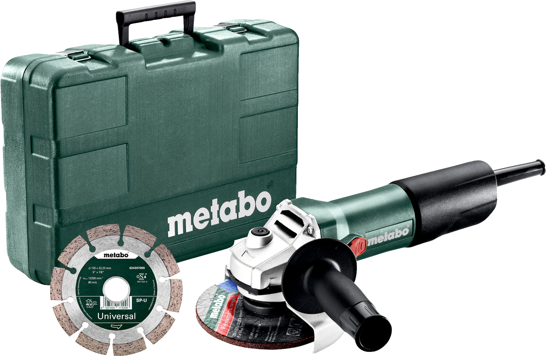 Угловая шлифмашина Metabo W 850-125 Set (603608510) – фото, отзывы ...