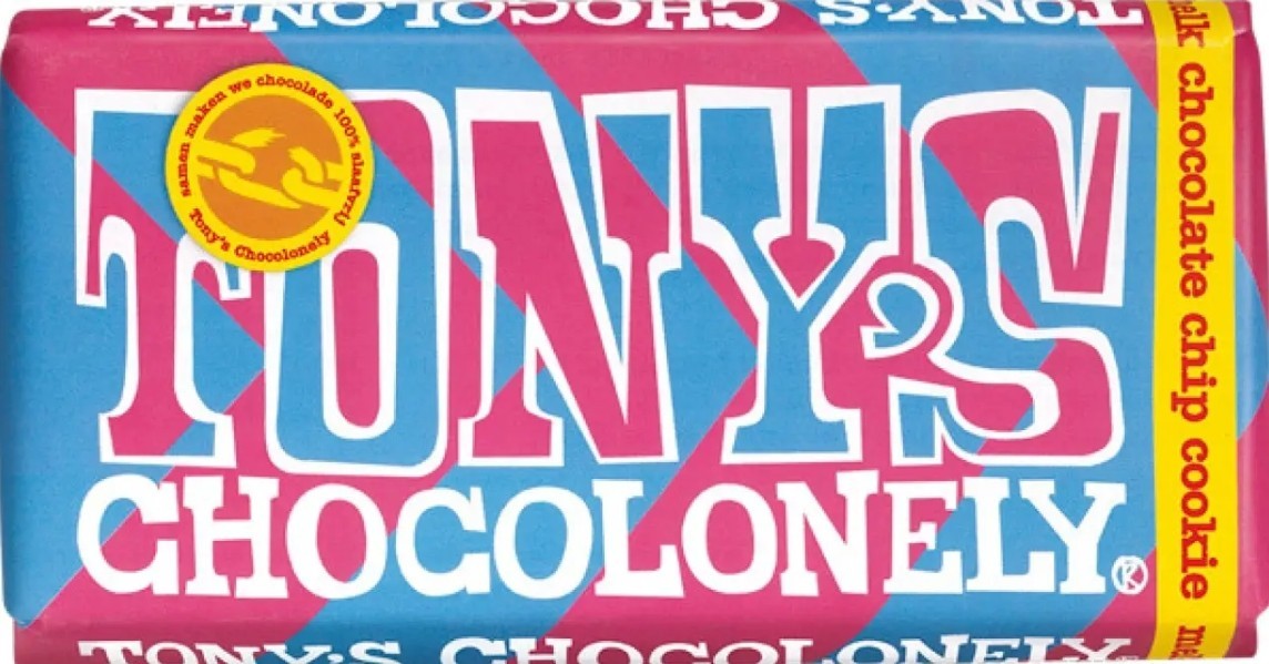 Шоколад Tony's Chocolonely Milk Chocolate Chip Cookie Bar 180г – купить ...