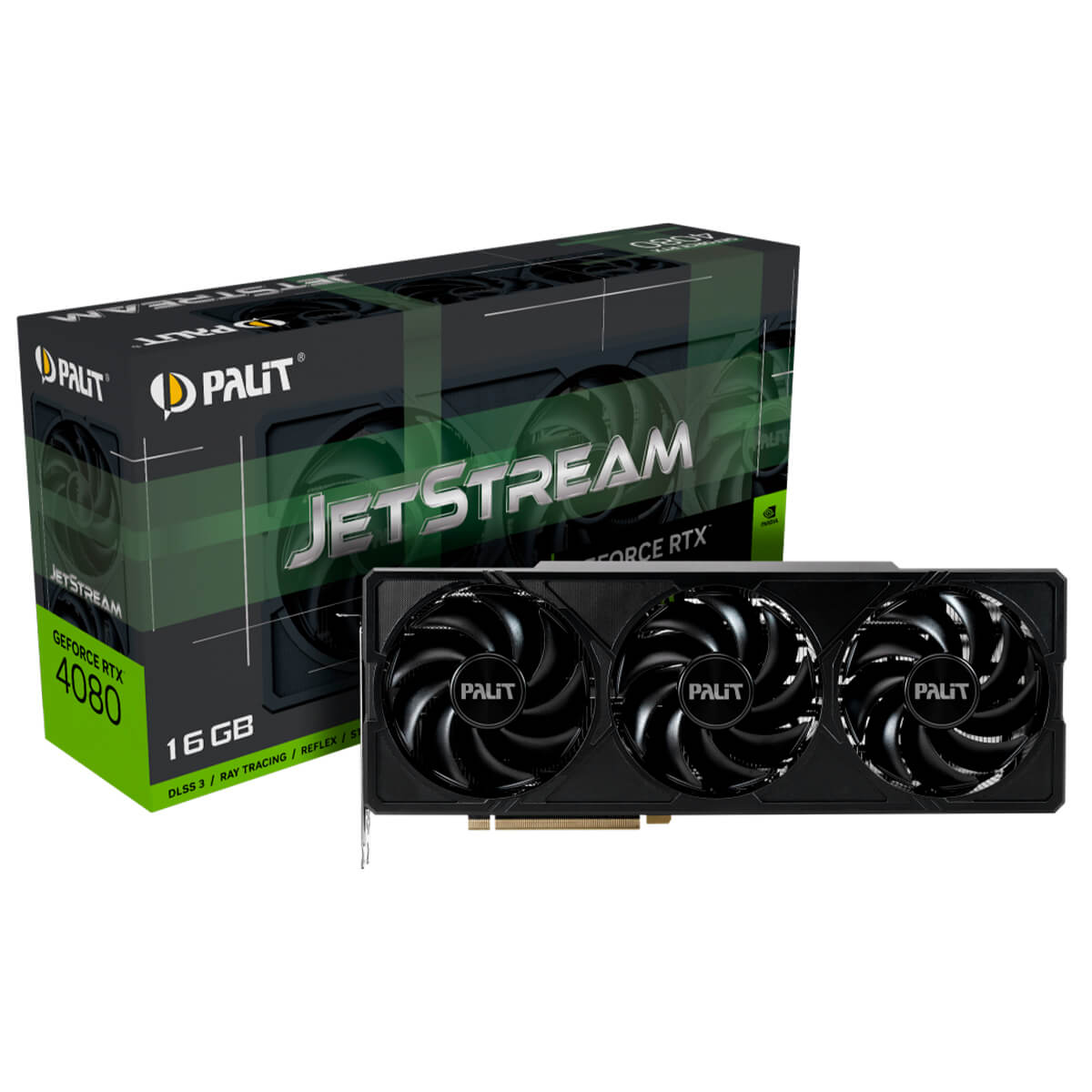 Видеокарта Palit GeForce RTX 4080 16GB GDDR6X JetStream (NED4080019T2 ...