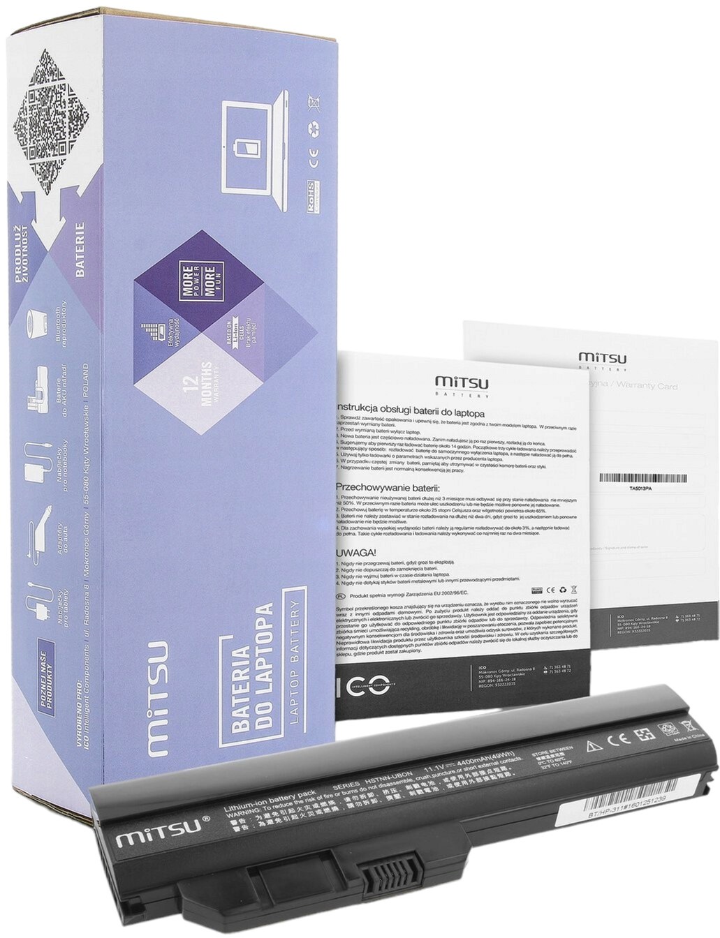 Rozetka.pl | Bateria Mitsu do laptopów HP Mini 311/311C 10.8V-11.1V ...